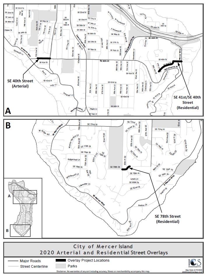 2020 Overlay Road Construction Project - 7500 block of NMW | Mercer ...