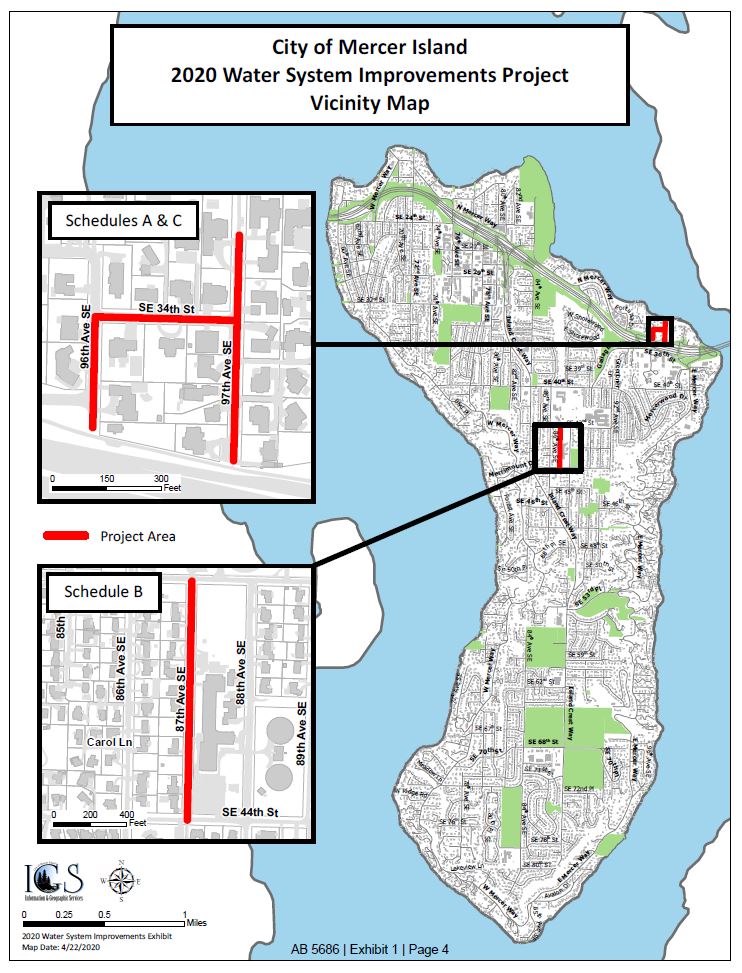 2020 Water System Improvements Projects | Mercer Island, Washington