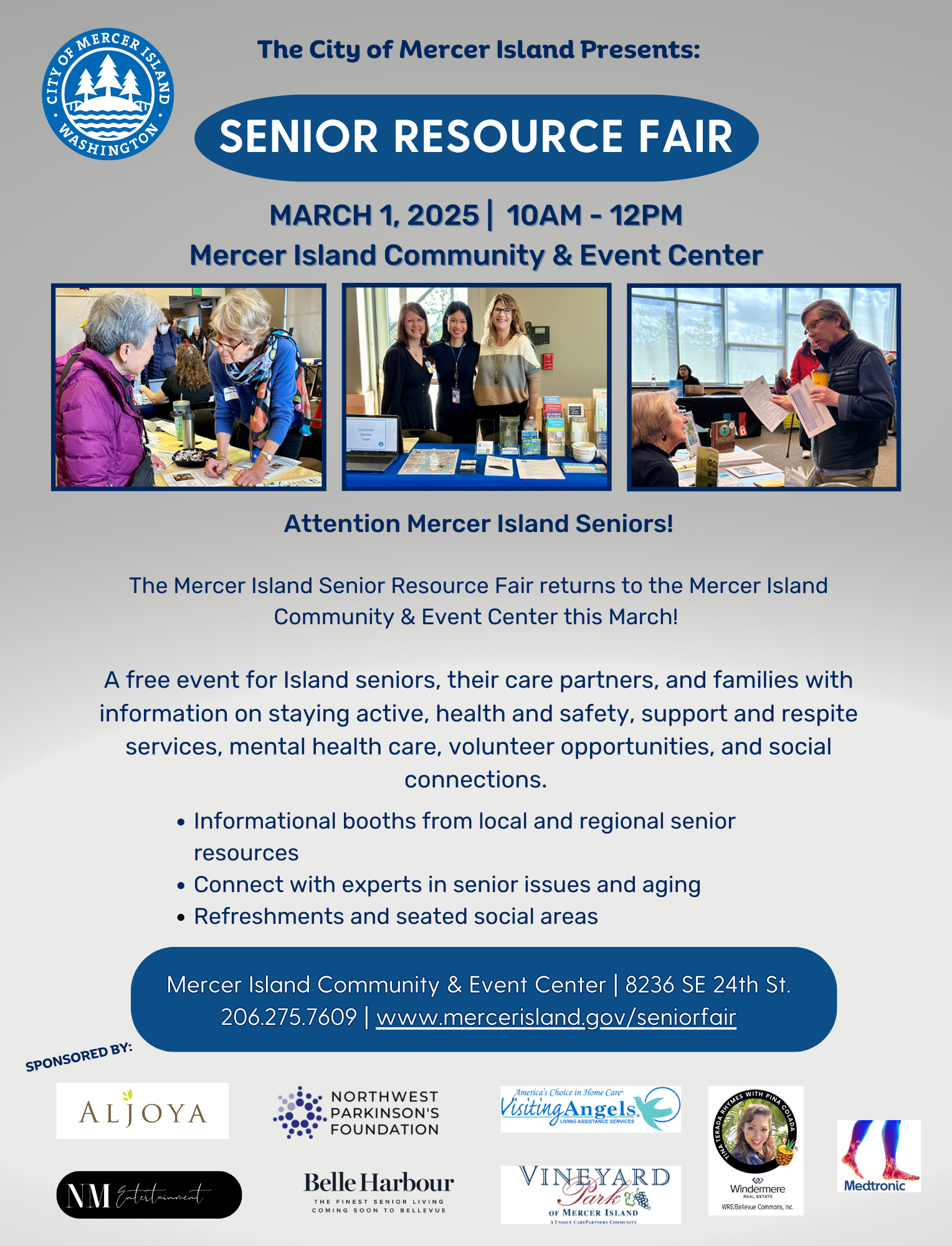 Senior Resource Fair | Mercer Island, Washington