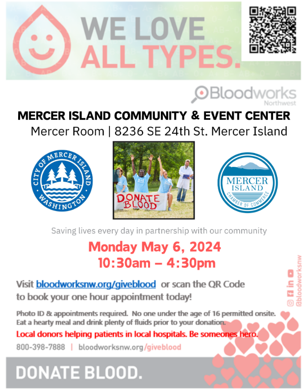 Bloodworks NW Blood Drive | Mercer Island, Washington