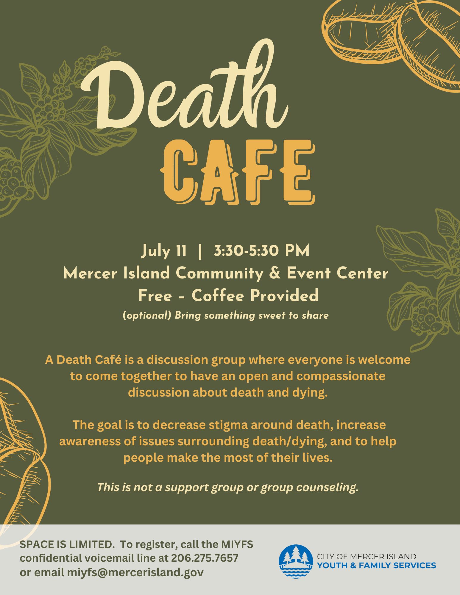 Death Cafe | Mercer Island, Washington