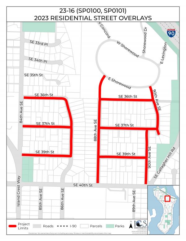 2023 Residential Street Overlays | Mercer Island, Washington