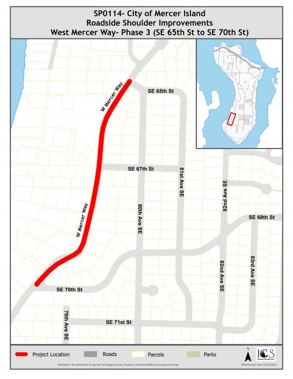 Roadside Shoulder Improvements West Mercer Way- Phase 3 | Mercer Island ...