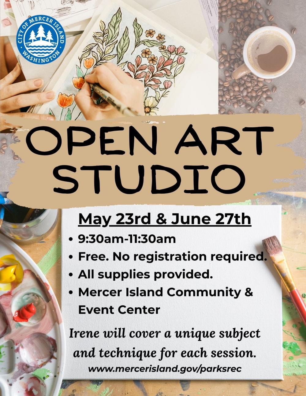 Open Art Studio | Mercer Island, Washington